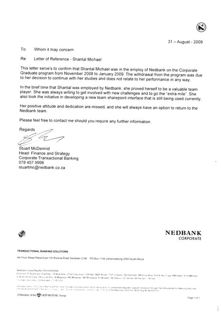 Letter of conduct | PDF