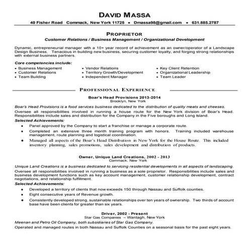 David Massa Resume (1) | DOCX