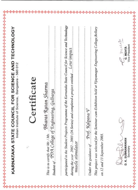 VTU Degree Certificate | PDF