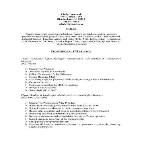 Karen Hicks Resume 2016 | DOC