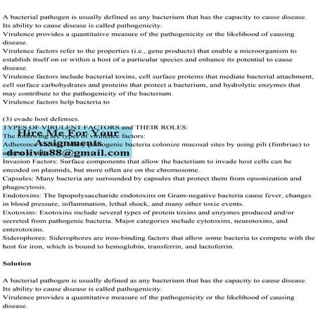 Bacterial virulence factors | PPTX
