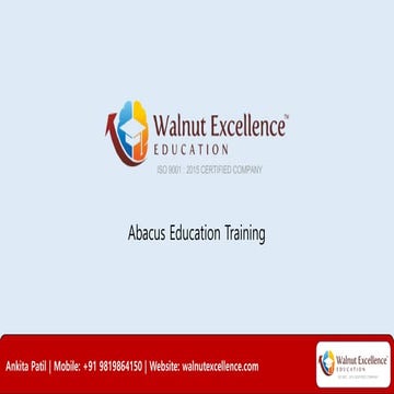 Abacus India walnut education | PPTX
