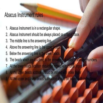 Abacus instrument rules | PPTX