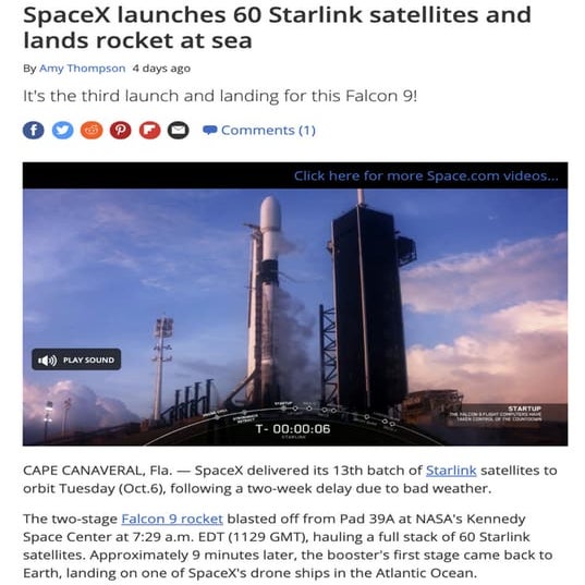 Spacex Launches 60 Starlink Satellites And Lands Rocket At Sea Pdf