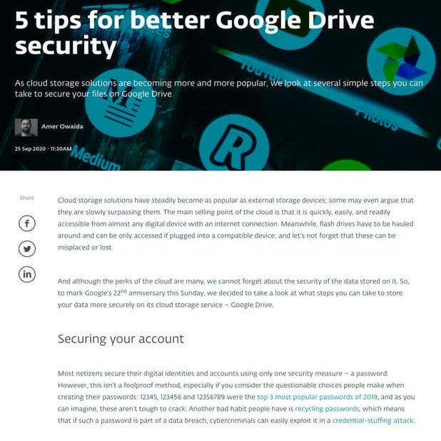 5 tips for better Google Drive security | PDF