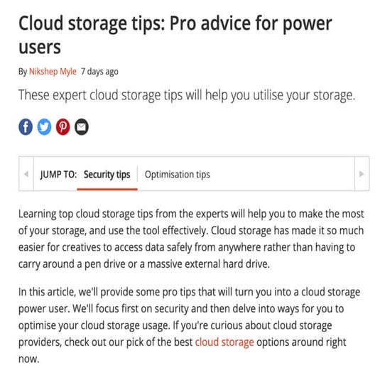 Cloud storage tips: Pro advice for power users | PPT
