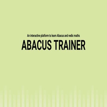 Abacus Trainer | PPTX