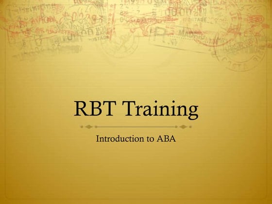 Applied Behavior Analysis | PPT