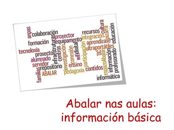 Guia para os profesores do Espazo Abalar. Presentación | PDF