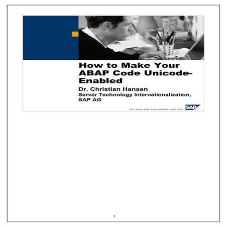 Abap Unicode Enabiling | PDF