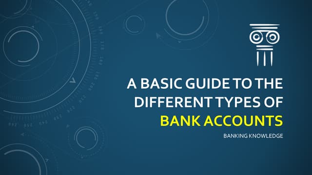 types of accounts in a bank | PPTX