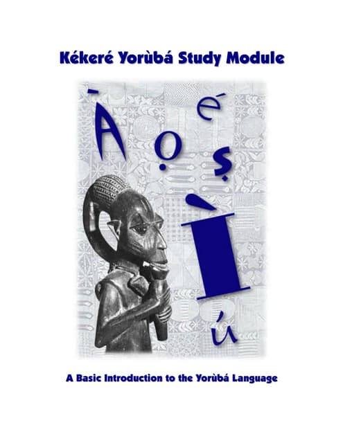 Abd yorùbá yoruba alphabets with pictures | PPT