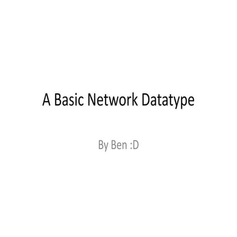 A Basic Network Datatype Pptx Computer Networking Computing 8777