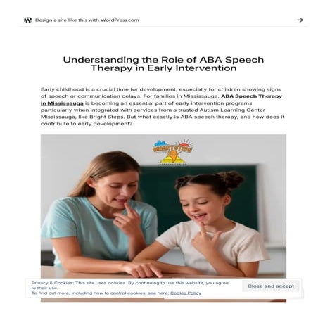Aba Speech Therapy in Mississauga| Bright steps.pdf