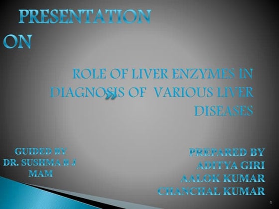 Biochemistry (liver function tests) | PPT