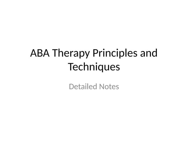 RBT Power Point | PPTX