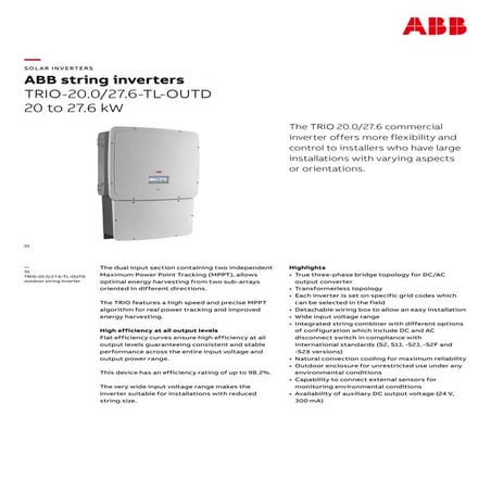 Abb trio-tl-outd | PDF