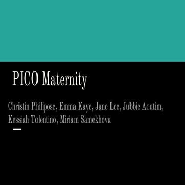 EBP Maternity | PDF