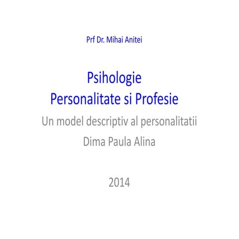 Prezentare Personalitate si profesie-pers modala | PPTX