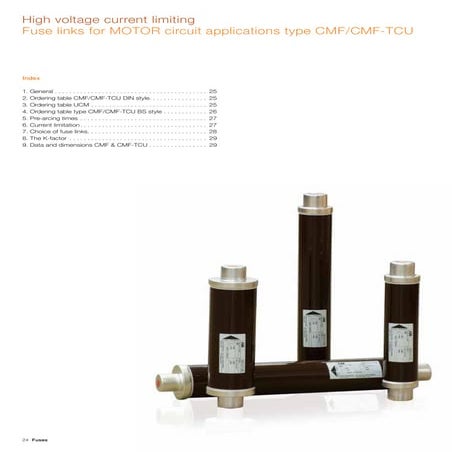 ABB CMF Indoor Fuses IEC Standard 3.6kV-12kV - High Voltage Current ...