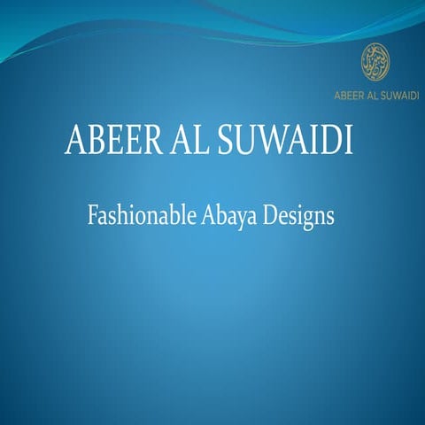 Fashionable Abaya Designs | PPT
