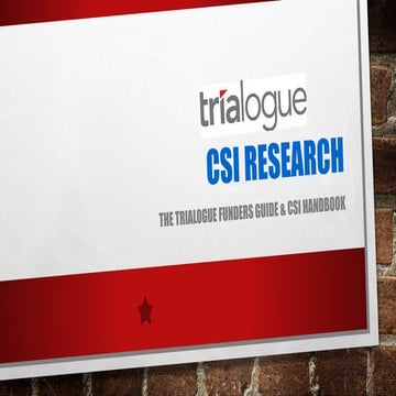 CSI RESEARCH | PPTX