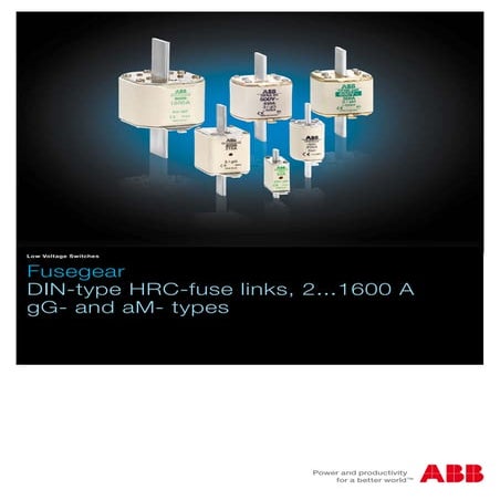ABB HRC High Voltage Fuse Links | PDF