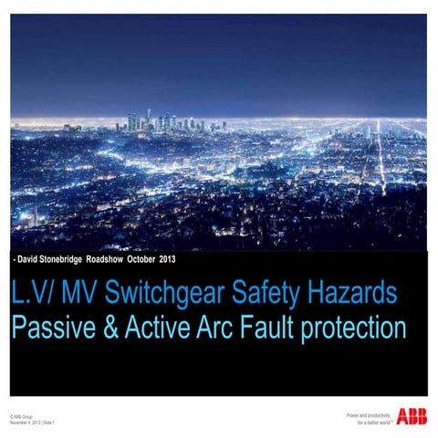 ABB switchgear safety hazards passive & active arc fault protection by ...