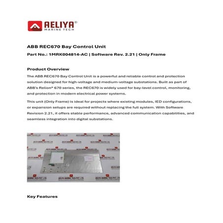 1 mrk511232 ben-e_en_product_guide__rec670_1.2_pre-configured | PDF