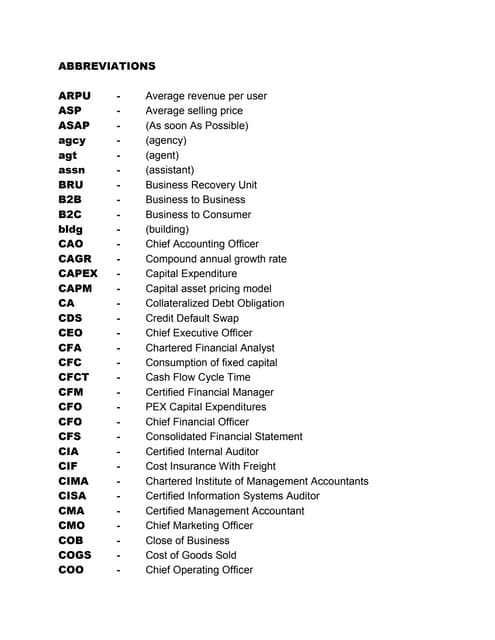Logistics vocabulary