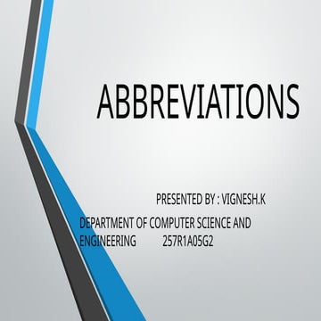 Abbreviations lesson Grade Home Language CAPS | PPTX