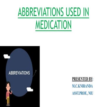 Abbreviations used in medication .pptx