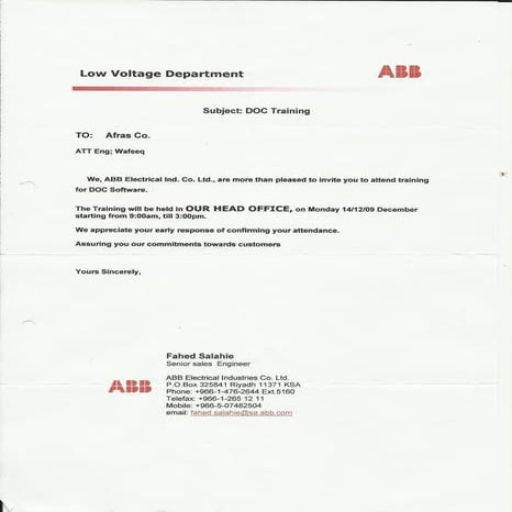 Abb training | PDF