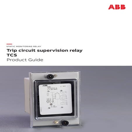 Abb trip ckt supervision relay | PDF