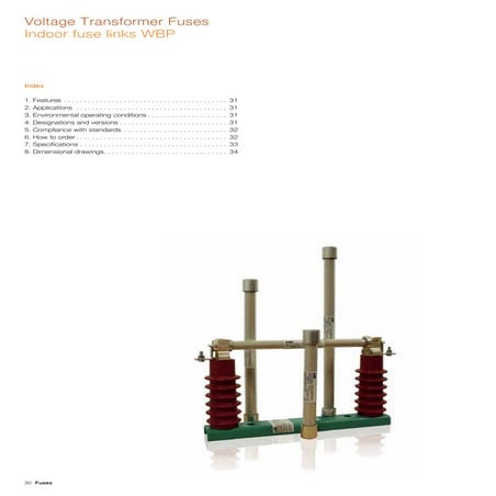 ABB WBP Indoor Fuses - Voltage Transformer Fuses IEC Standard 7.2kV ...