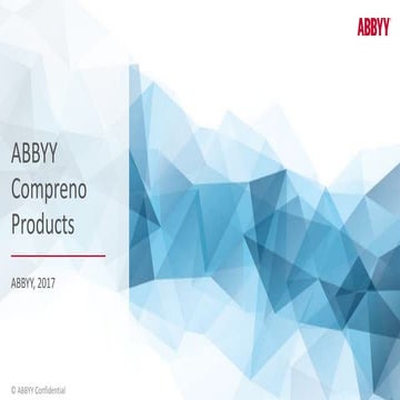 Intelligent Text Analytics with ABBYY Compreno | PPTX