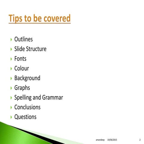 Key Features of Ideal Slide Preparation for Powerpoint Presentation | PPTX