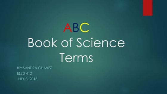 Science ABC Book | PPT