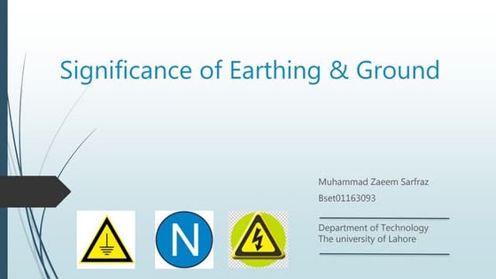IS : 3043 -1987 CODE OF PRACTICE FOR EARTHING(REACTANCE GROUNDING) | PPT