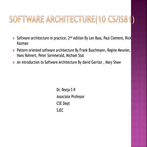 Software Architecture | PPTX