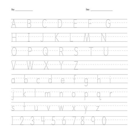 ABC and 123 Letter Tracing Practices for Pre-Kids | PPT