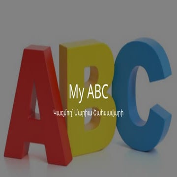 Maria Shahsavari My ABC................. | PPTX