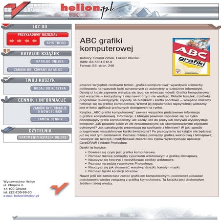 ABC grafiki komputerowej. Wydanie II | PDF