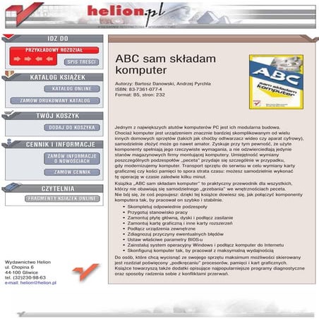 ABC sam składam komputer | PDF | Computer Peripherals | Computing