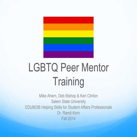 Peer Mentor Training | PPTX