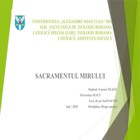 ABC 31 - Sacramente - Mirul (Confirmatiunea) | PPTX