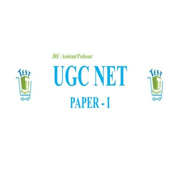 UGC NET Paper - 1 Teaching and Research Aptitude Objective Set - 2 | PPT