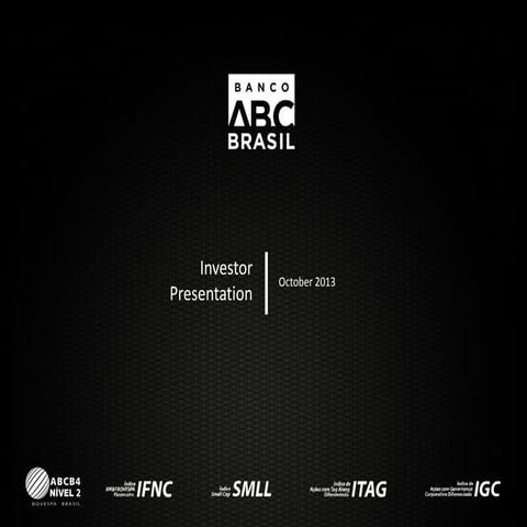 Abc brasil investor_presentation2q13_eng | PPT