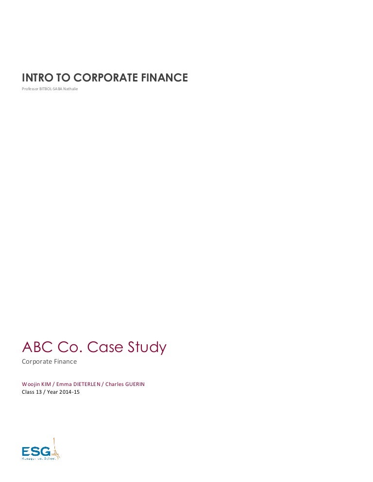 Abc co case study 20150320 (Corporate Finance)