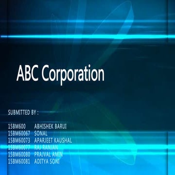 Abc corporation | PPT